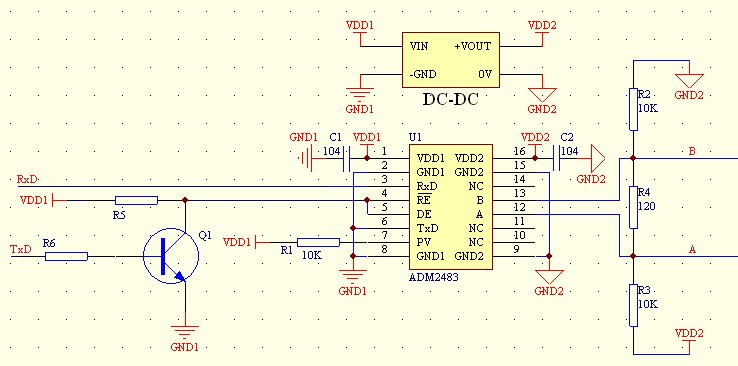 自收发电路设计方案【库IC网（QooIC）】